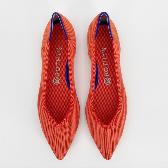 Rothy's | Shoes | Rothys Persimmon The Point Flats Orange Shoe Womens ...